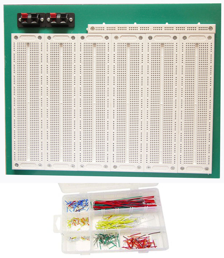 Tektrum Solderless Experiment Plug-In Breadboard Kit With Pre-Formed S